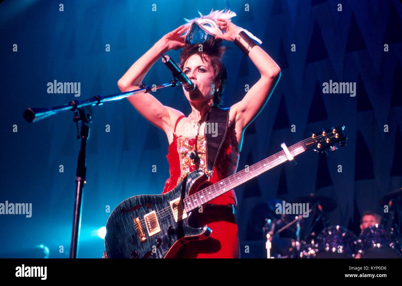 The Cranberries performing at Hammerstein Ballroom, NYC May 18, 2002 ...