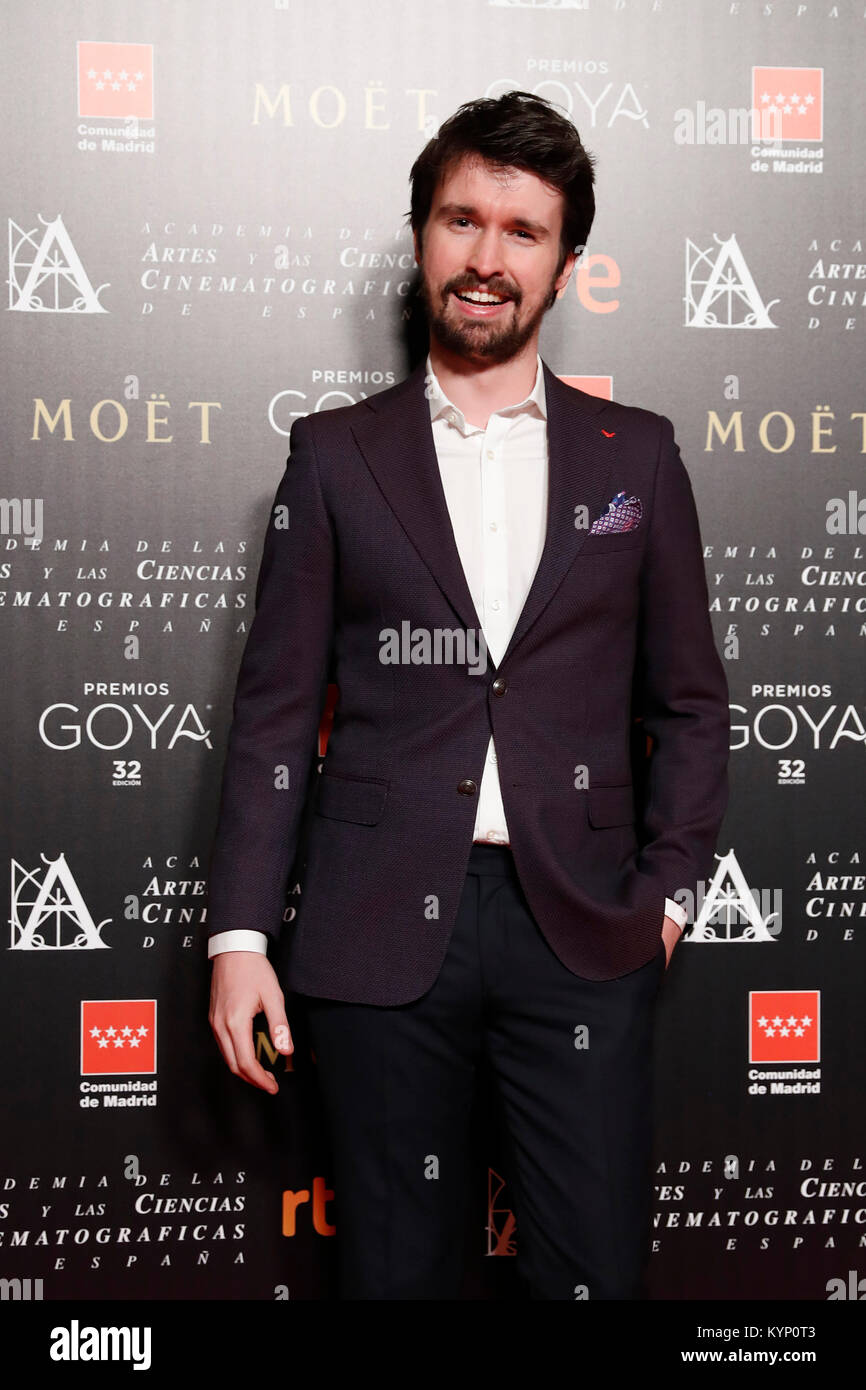 Santi Alveru during photocall nominations for the 32th annual Goya ...