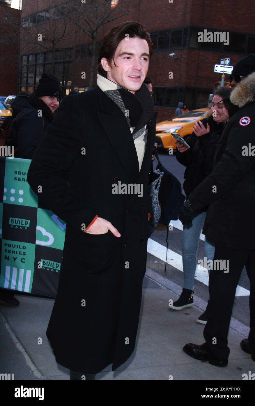 New York, NY, USA. 15th Jan, 2018. Drake Bell at Build Series promoting ...
