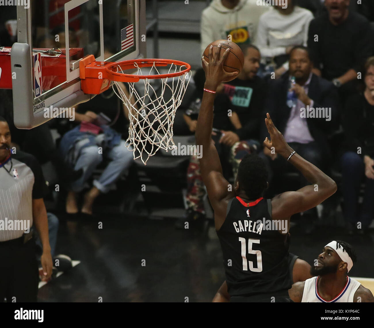 Los Angeles, CA, USA. 15th Jan, 2018. Houston Rockets center Clint ...