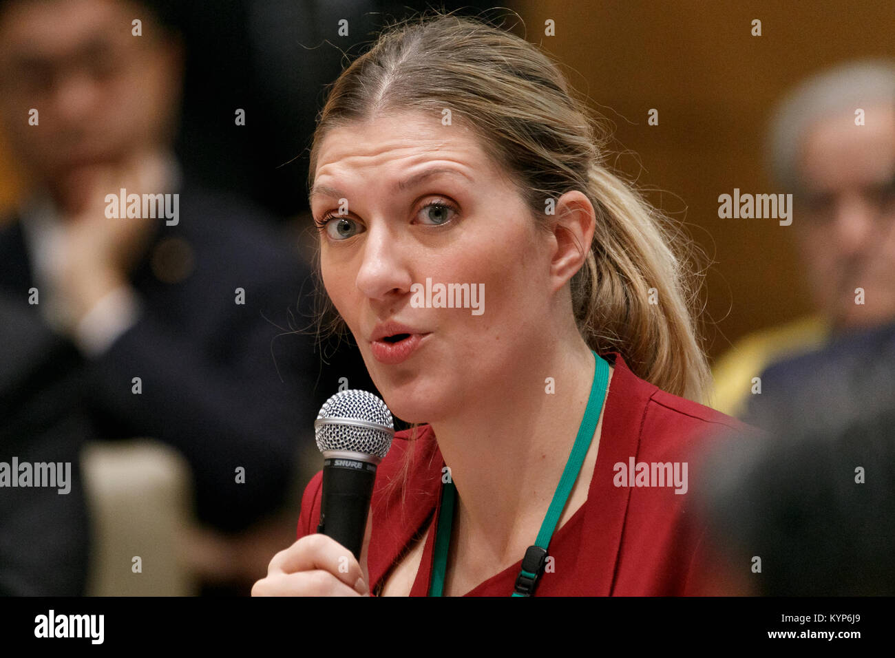 Tokyo, Japan. 16th Jan, 2018. Beatrice Fihn, the leader of ICAN ...