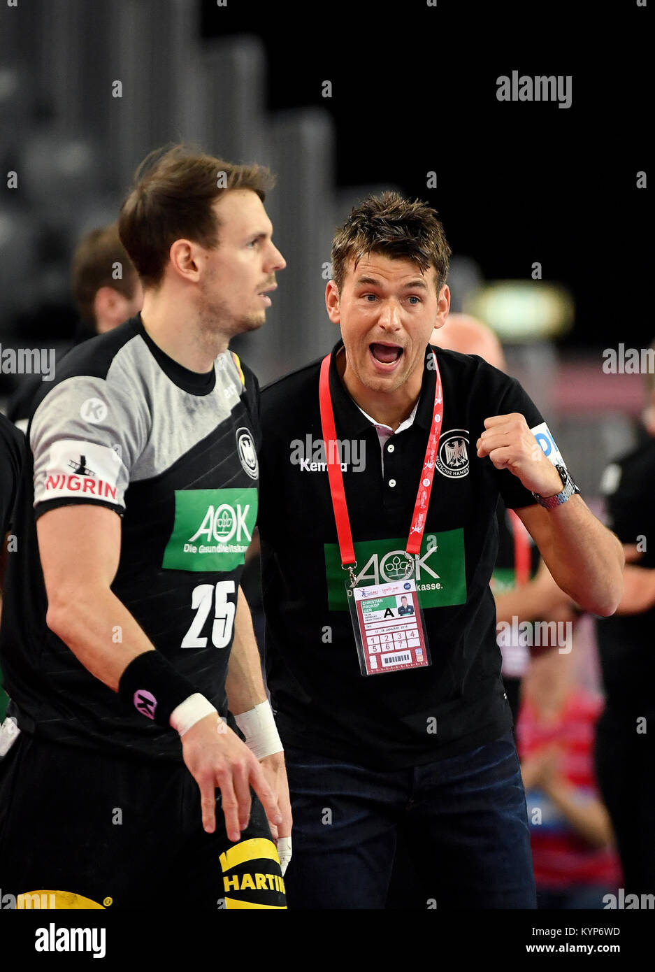 Zagreb, Croatia. 15th Jan, 2018. Germany's head coach Christian Prokop ...