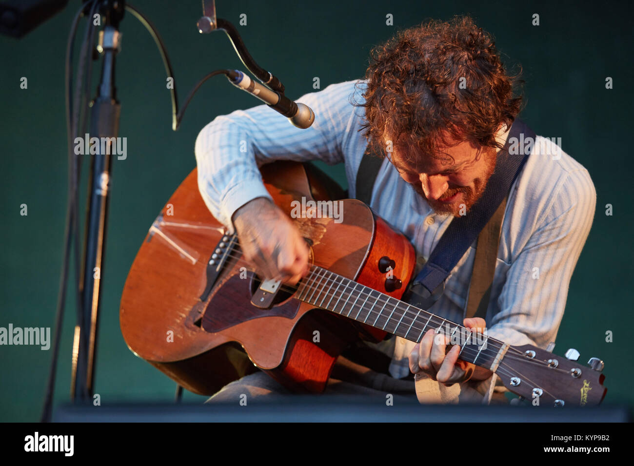 The Irish singer, musician and songwriter Damien Rice performs a live ...