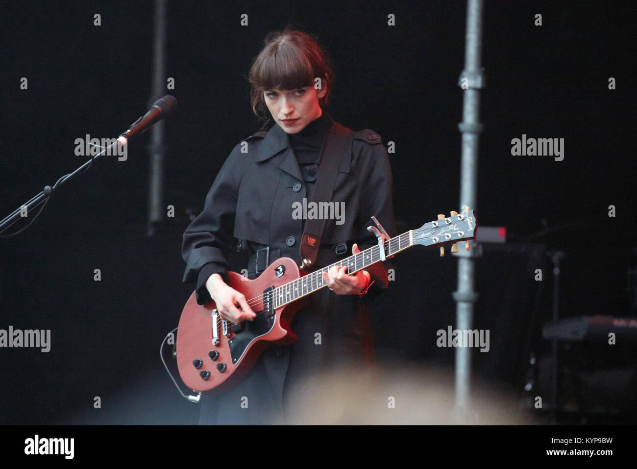 The English indie folk band Daughter performs a live concert at the ...