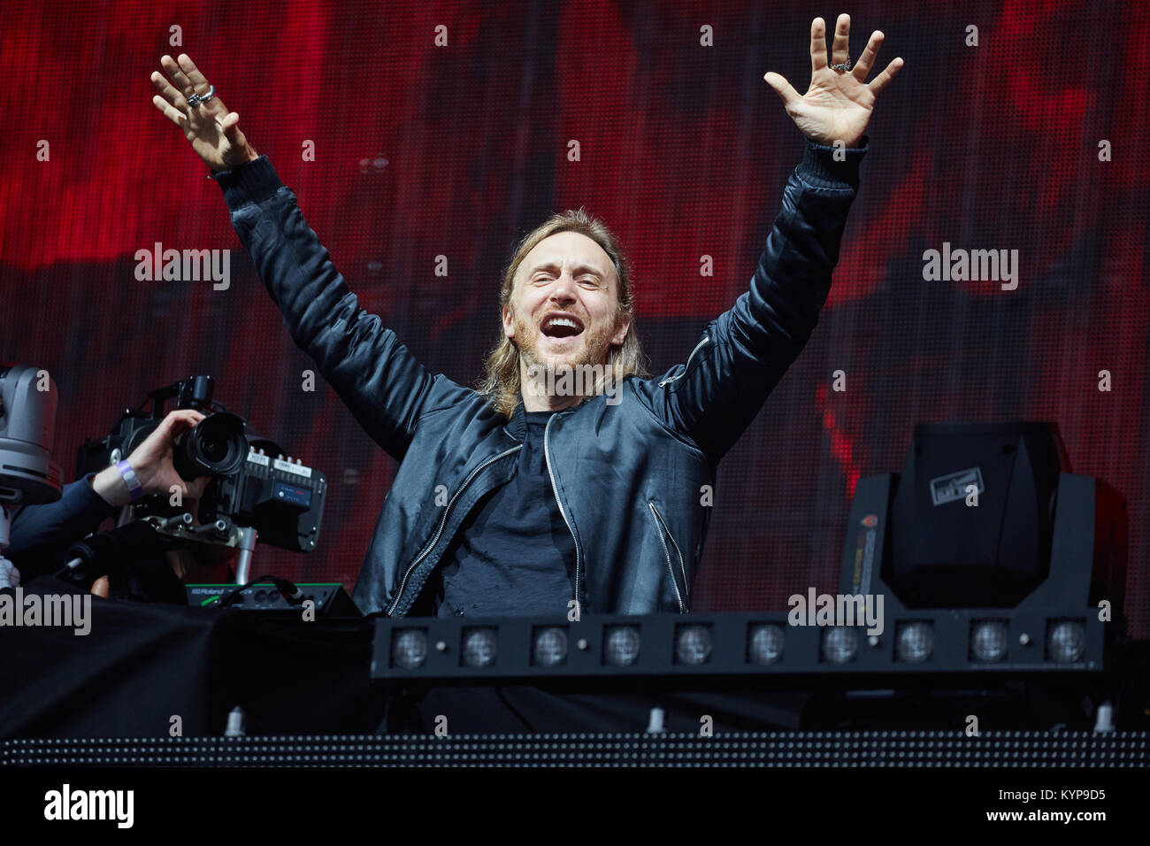 The French DJ, remxier and record producer David Guetta performs a live ...