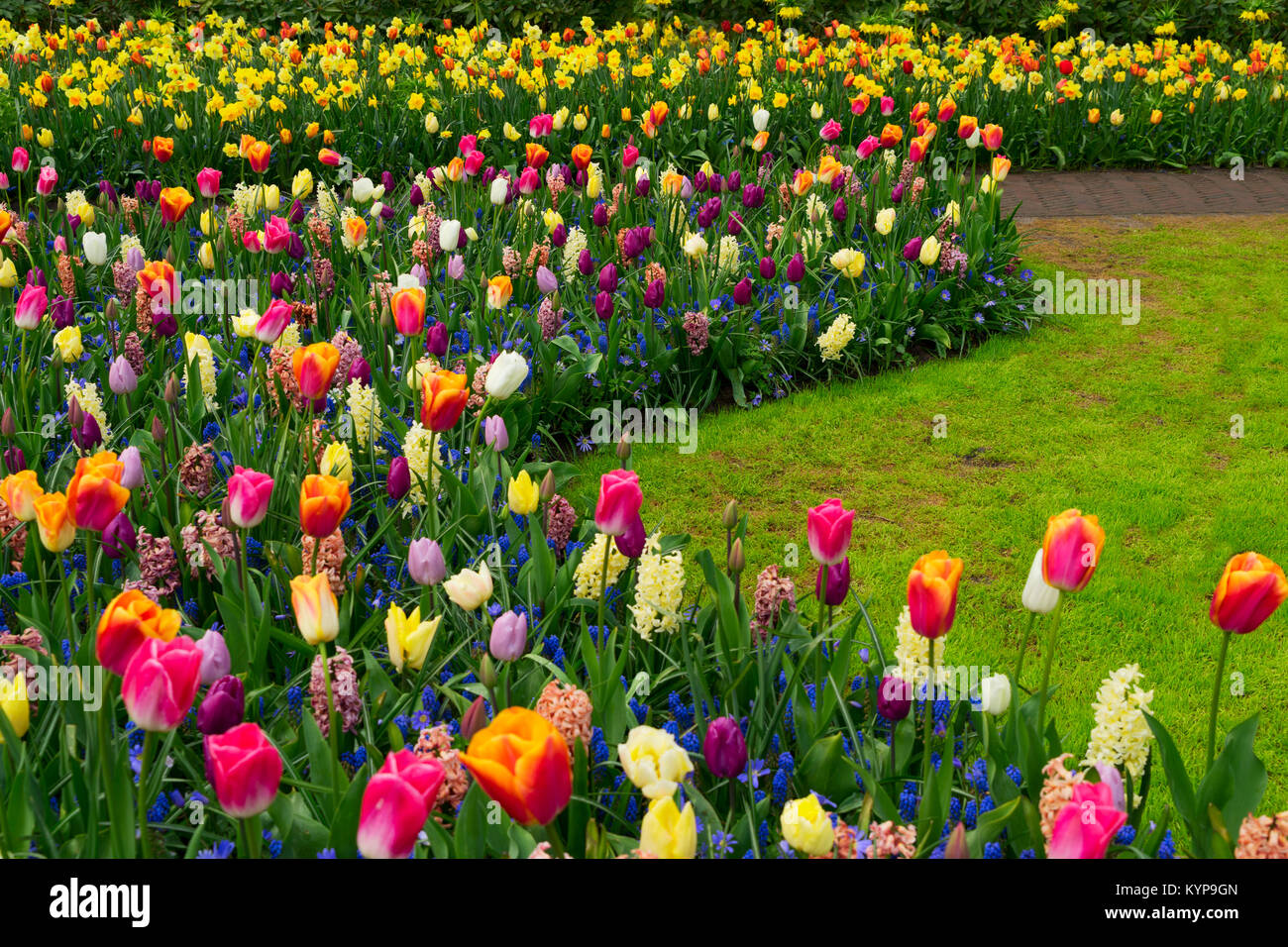 Formal spring garden Stock Photo - Alamy