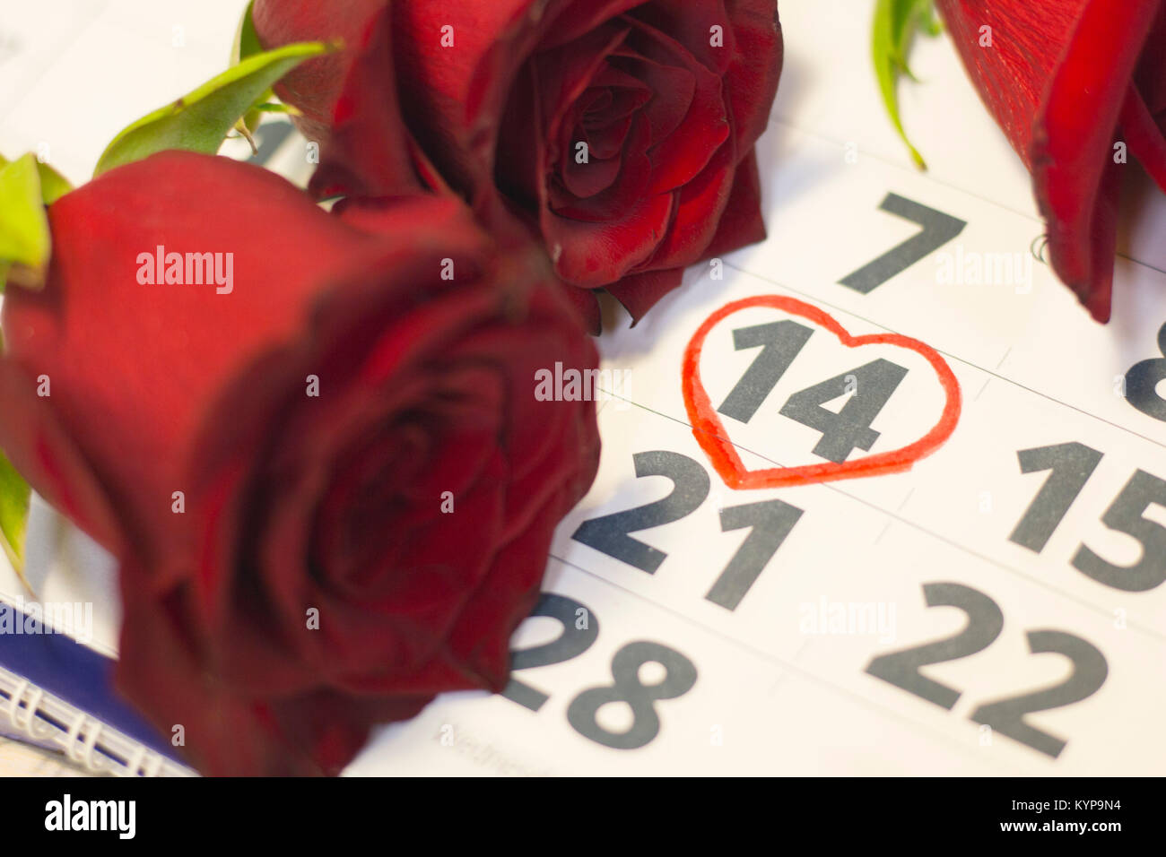 The concept of holidays with a calendar Stock Photo - Alamy