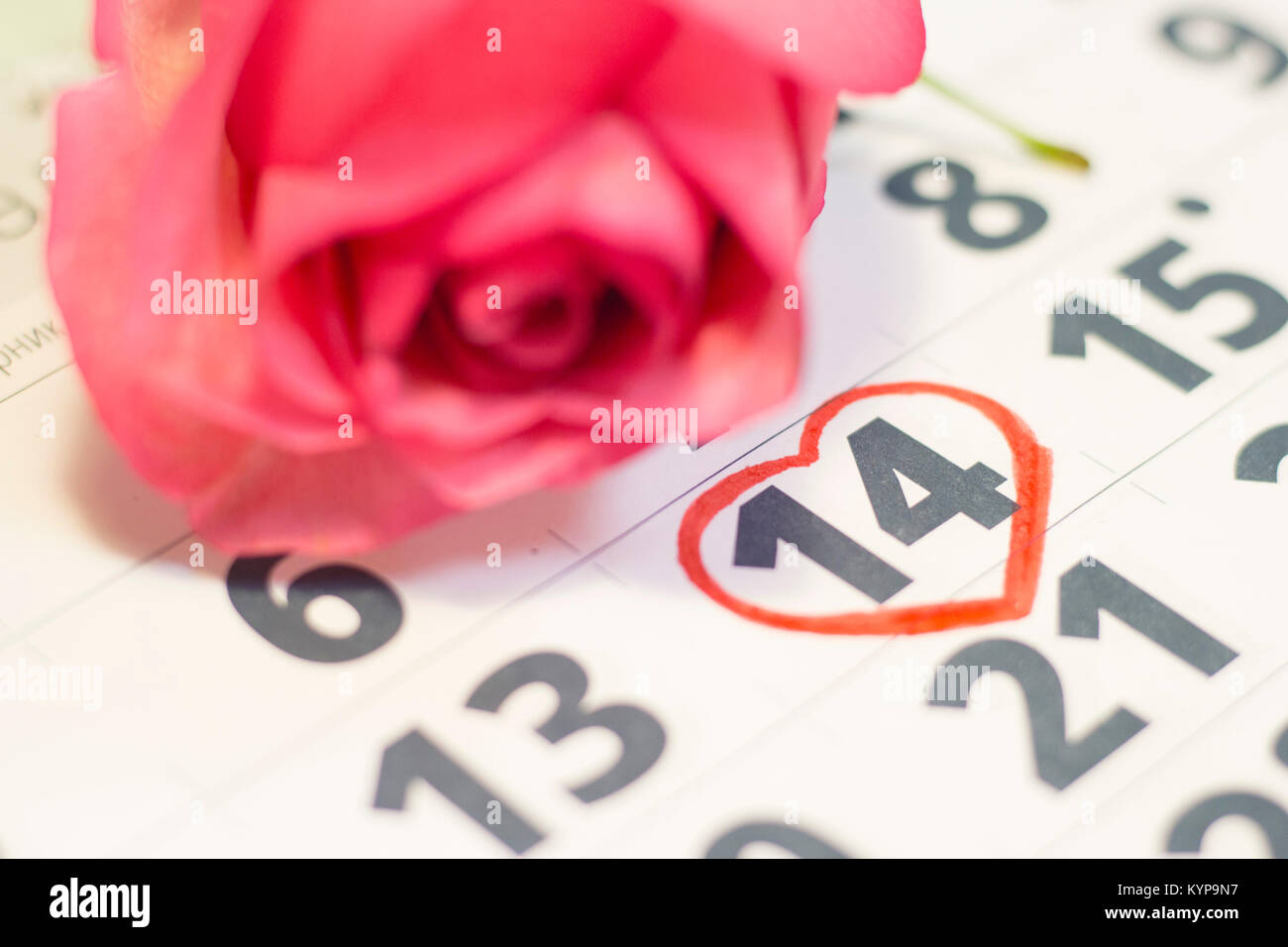 The concept of holidays with a calendar Stock Photo - Alamy