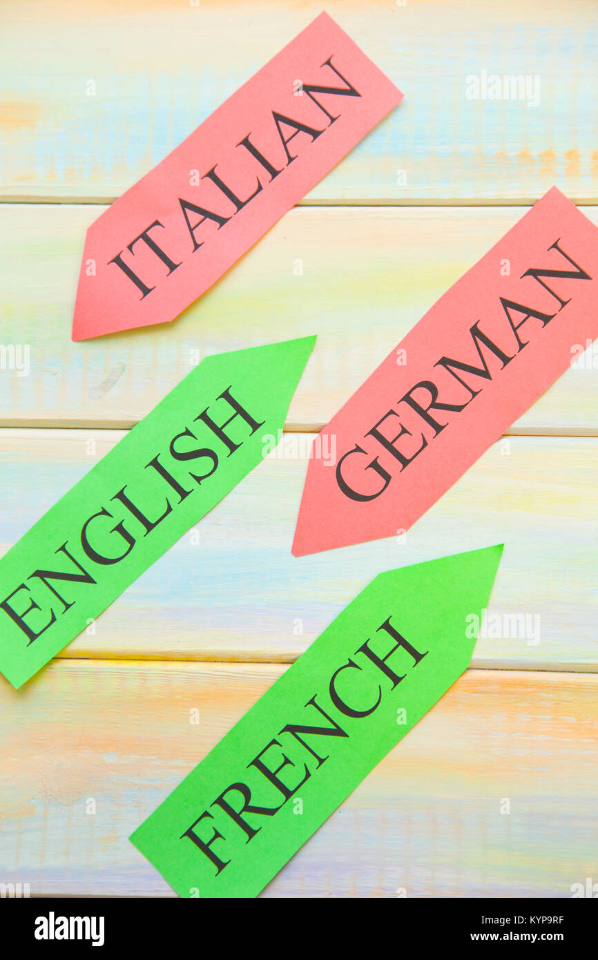 Education Concept With Pointers Stock Photo Alamy