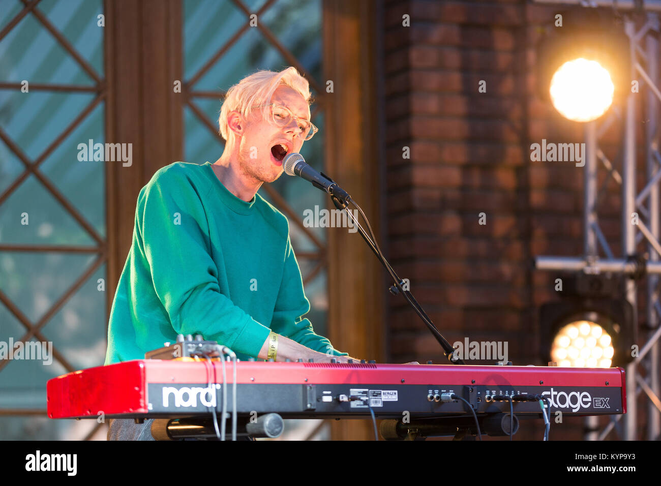 The British singer, songwriter and musician Douglas Dare performs a ...