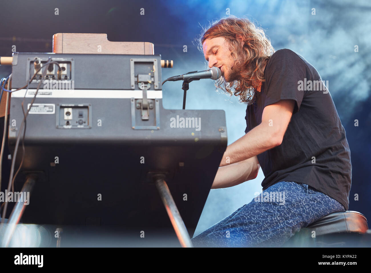The progressive Swedish rock band Dungen performs a live concert at the ...