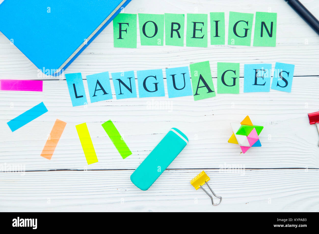 Learning languages concept Stock Photo - Alamy