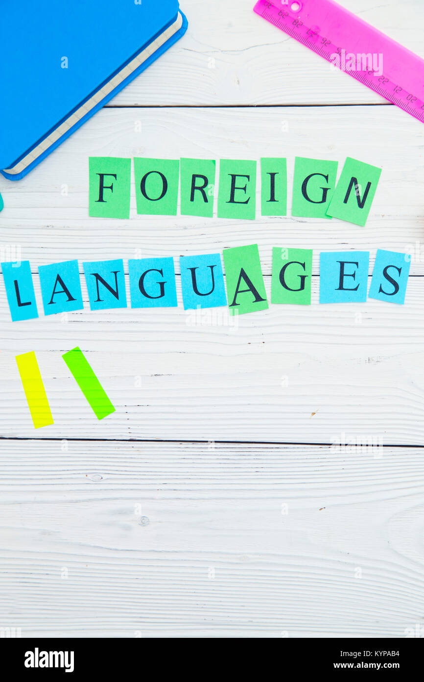Learning languages concept Stock Photo - Alamy