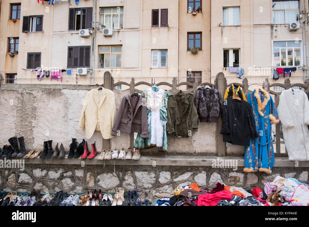 The food market of Ballarò in Palermo,the capital of Sicily,Italy Stock ...