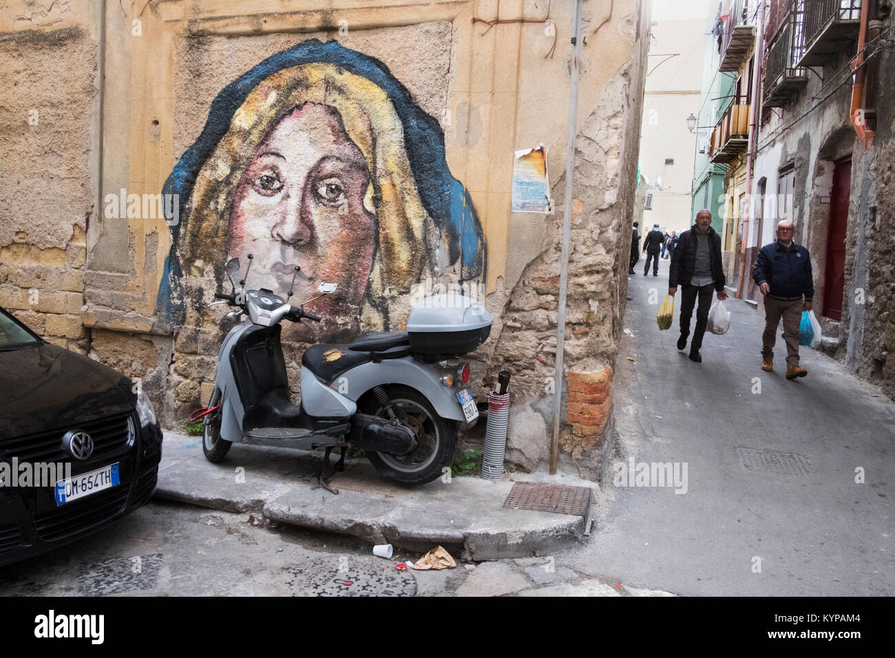 The food market of Ballarò in Palermo,the capital of Sicily,Italy Stock ...