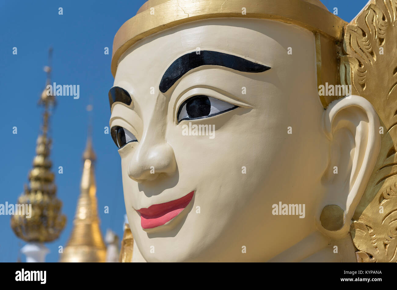 Spirit (nat) statue at Shwedagon Pagoda, Yangon (Rangoon), Myanmar ...