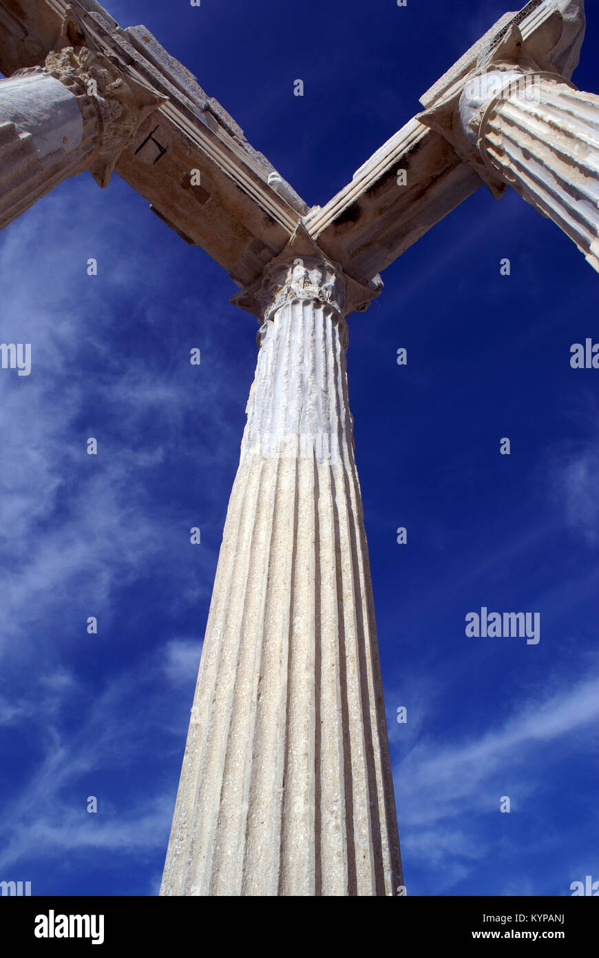 Columns of Athena temple in Side near Antalya, Turkey Stock Photo - Alamy