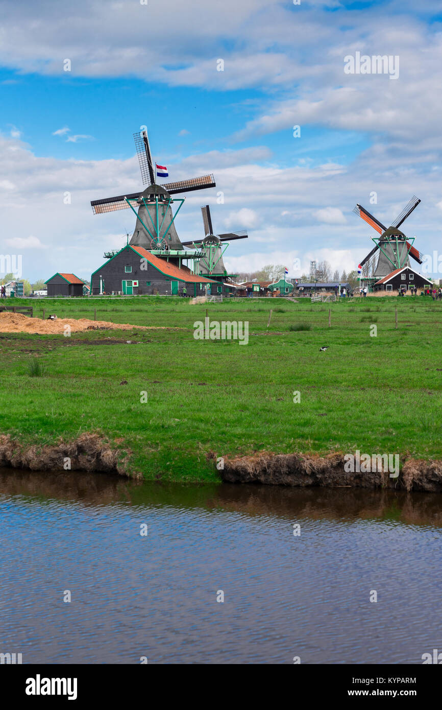 Dutch wind mills Stock Photo - Alamy