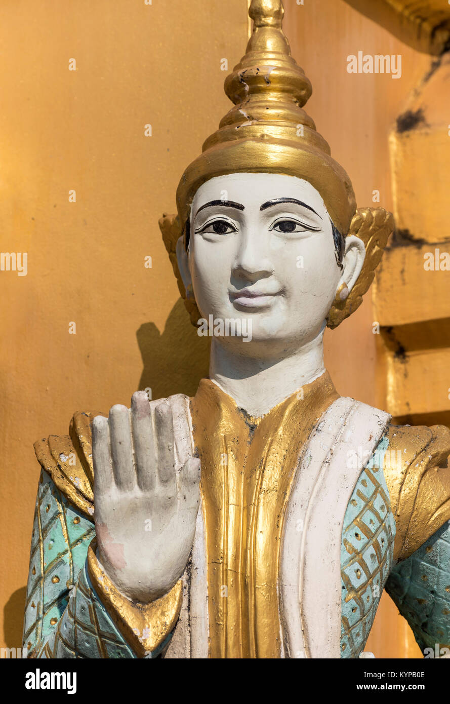 Spirit (nat) statue at Shwedagon Pagoda, Yangon (Rangoon), Myanmar ...