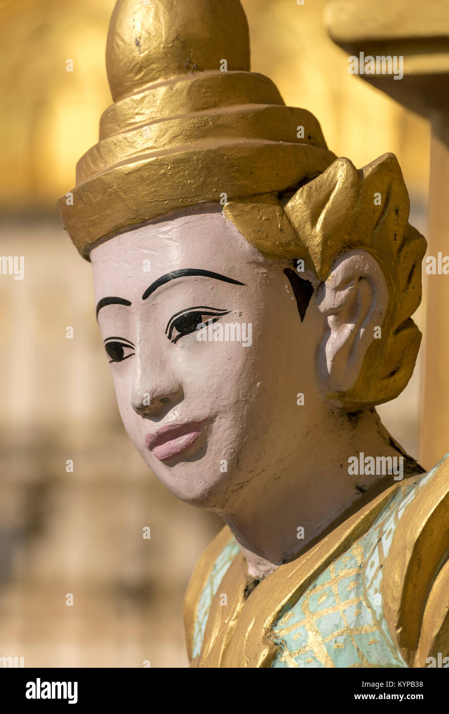 Spirit (nat) statue at Shwedagon Pagoda, Yangon (Rangoon), Myanmar ...