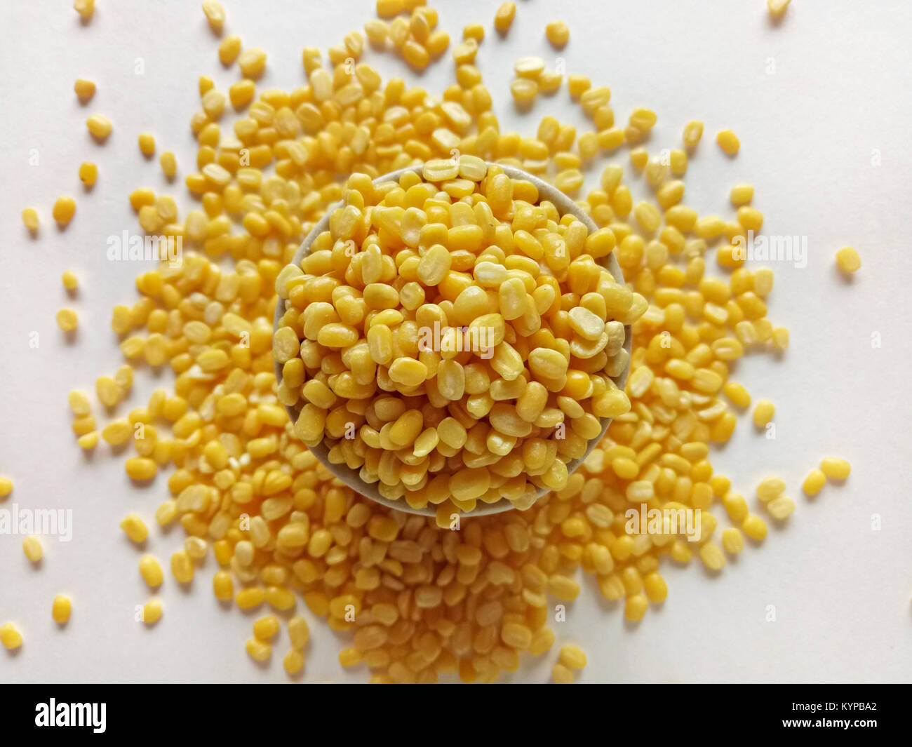 Split Mung Bean Natural and Healthy Food Stock Photo - Alamy
