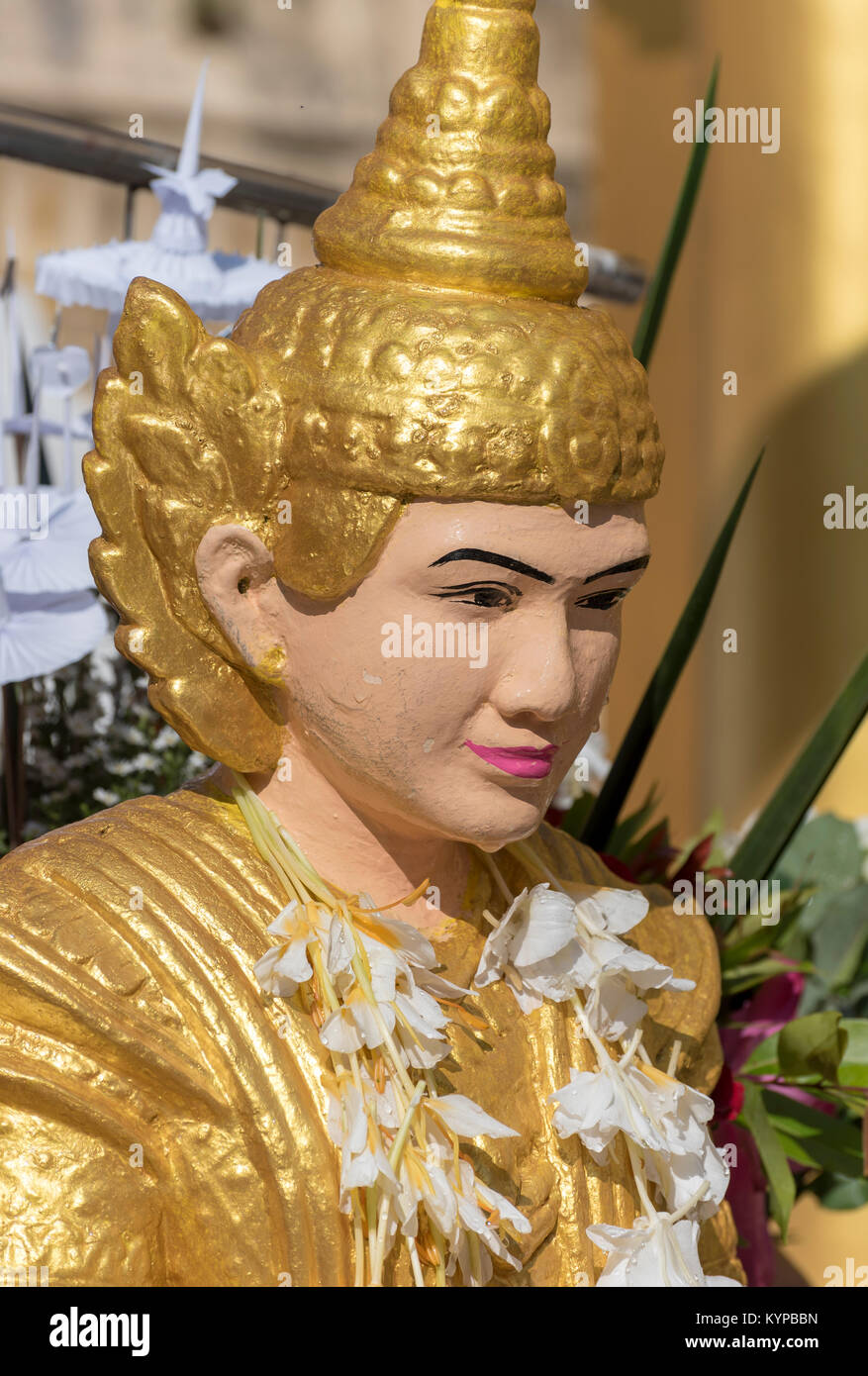Spirit (nat) statue at Shwedagon Pagoda, Yangon (Rangoon), Myanmar ...