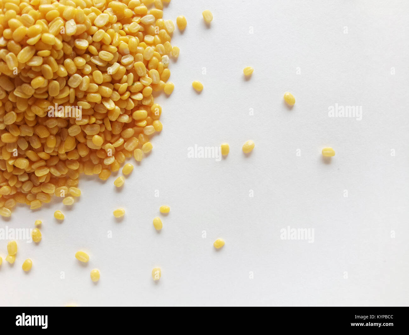 Split Mung Bean Natural and Healthy Food Stock Photo - Alamy