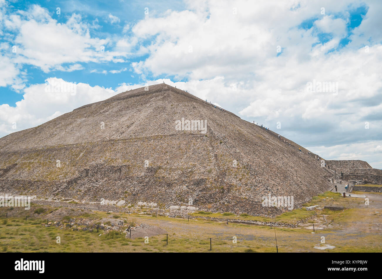 Ruins of Teotihuacan, Mexico, pyramid, Aztec civilization Stock Photo ...