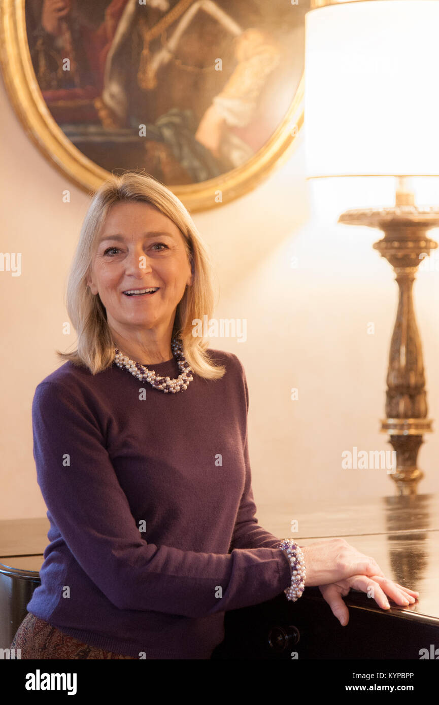 Maria Cristina Finucci, wife of Pietro Sebastiani, Italian ambassador ...