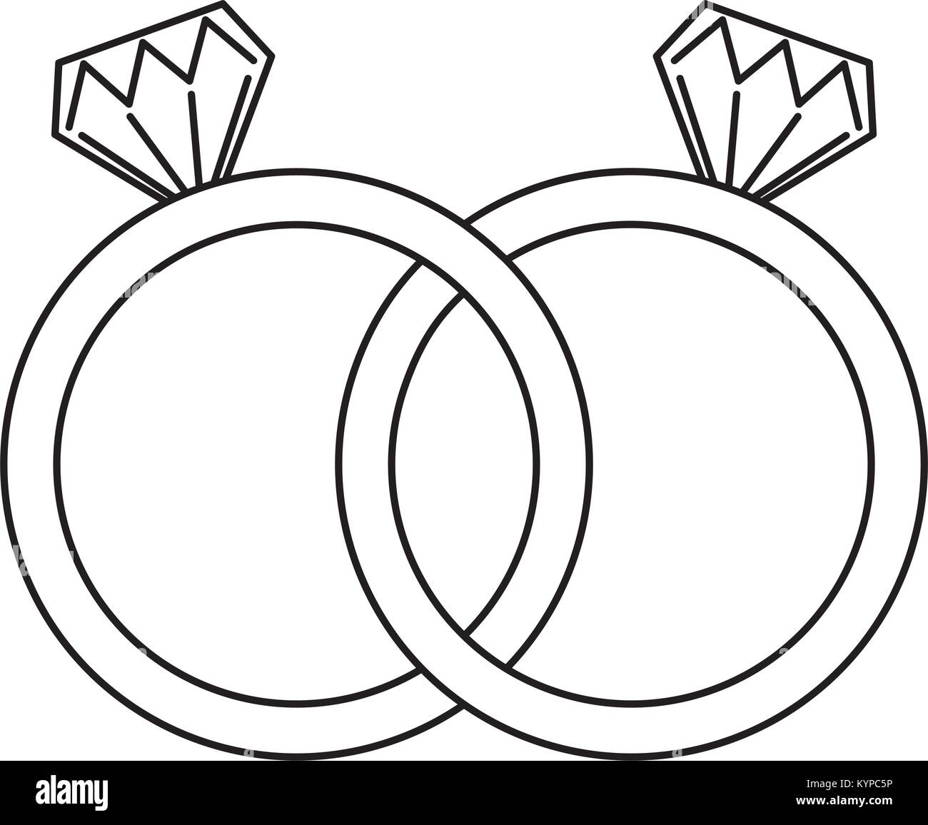 wedding rings jewelry diamonds unity Stock Vector Image & Art - Alamy