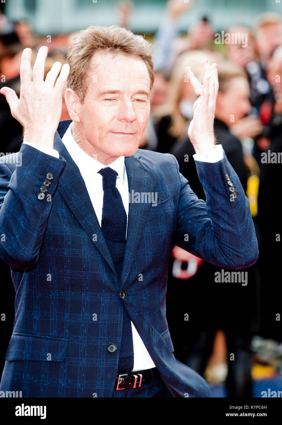 Bryan Cranston attends the European premiere of 'Godzilla' held at the ...