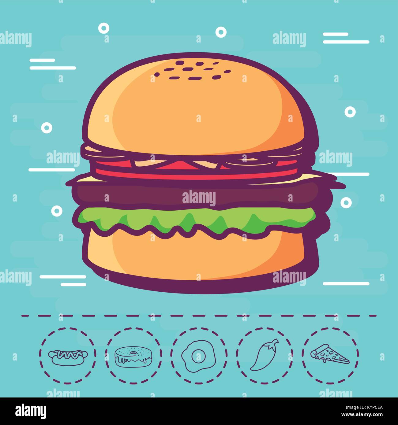 Fast food design Stock Vector Image & Art - Alamy