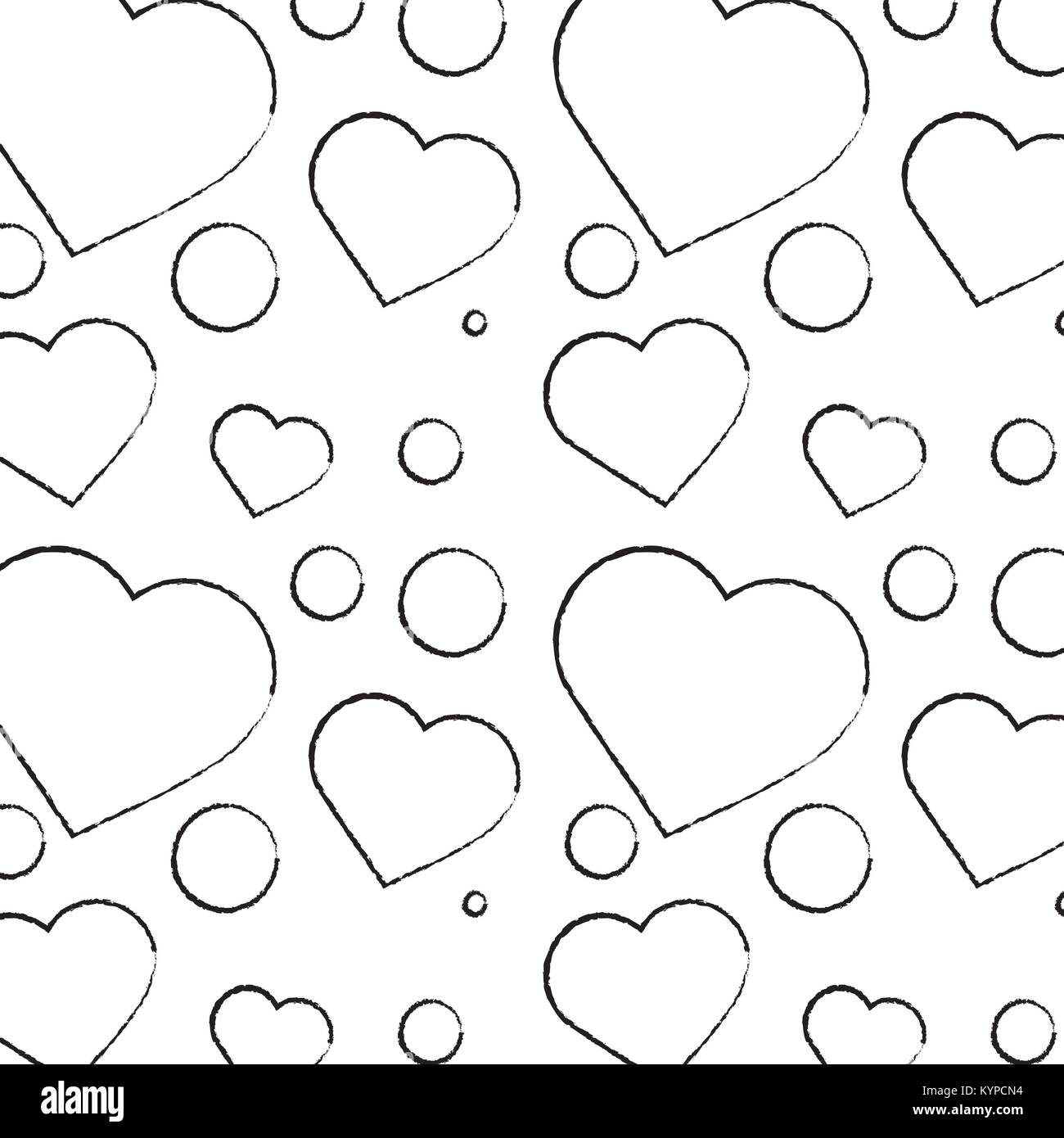 heart cartoon pattern image Stock Vector Image & Art - Alamy