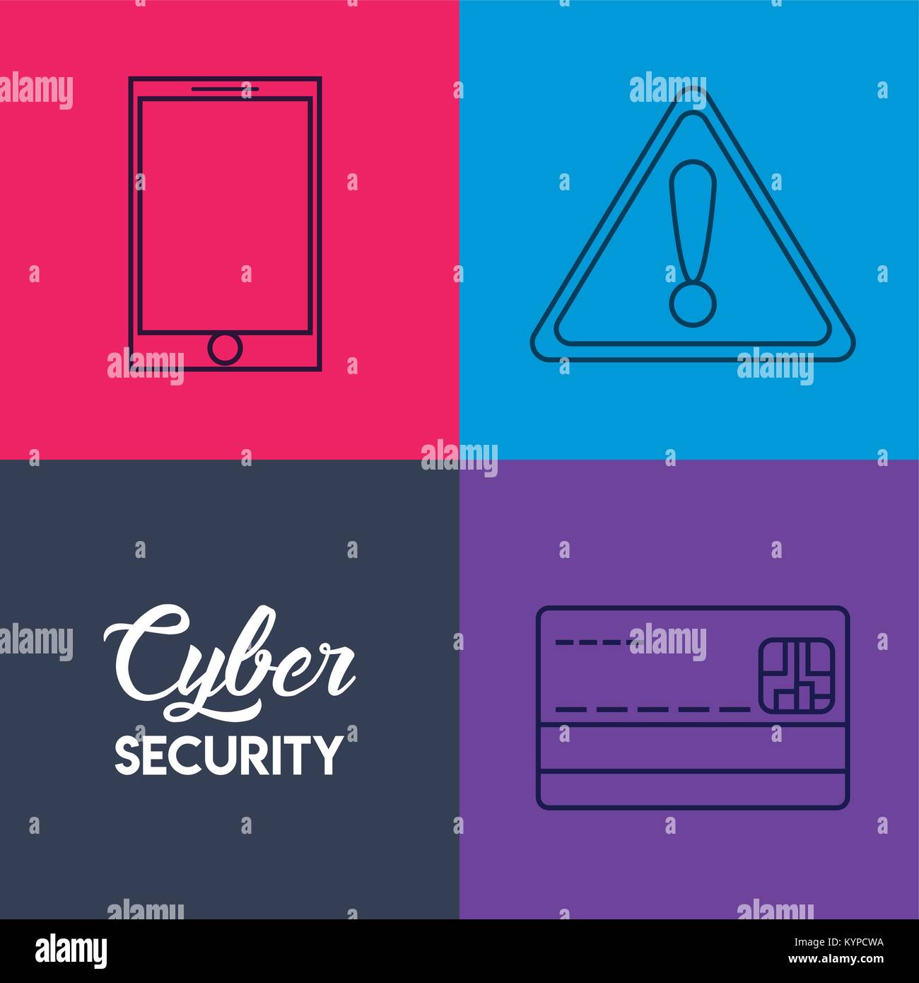 cyber security design Stock Vector Image & Art - Alamy