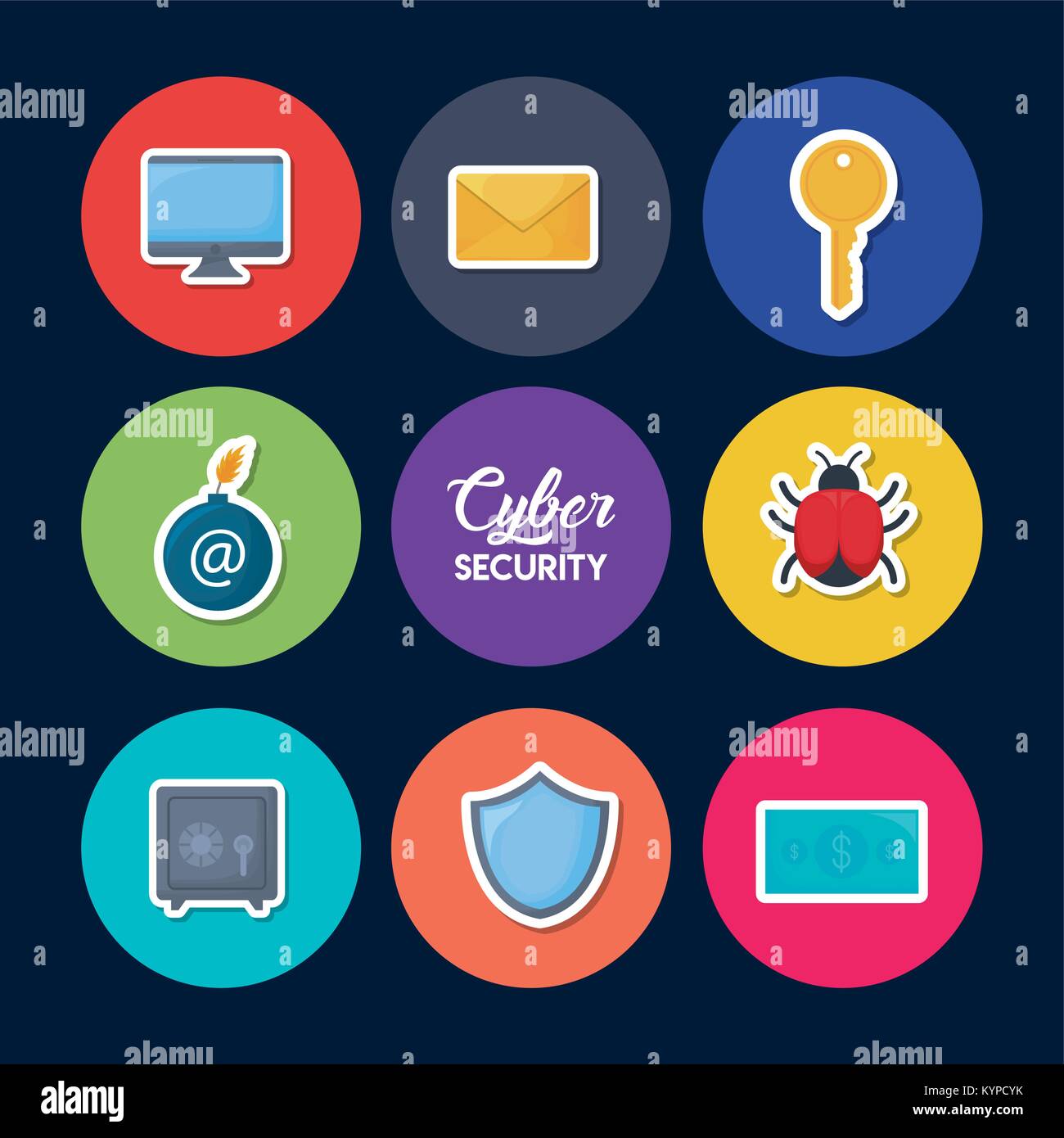 cyber security design Stock Vector Image & Art - Alamy