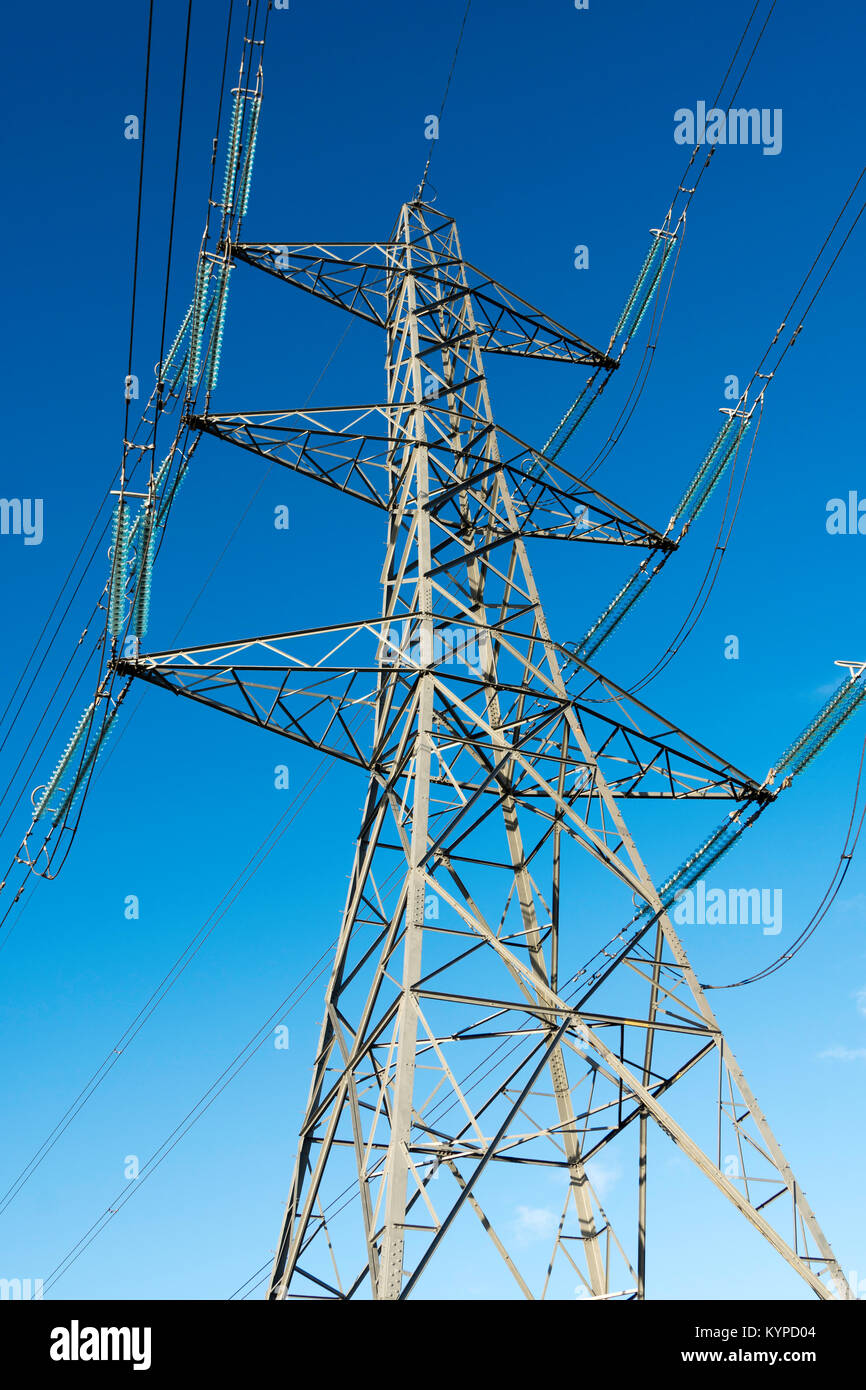 Galvanised steel pylon hi-res stock photography and images - Alamy