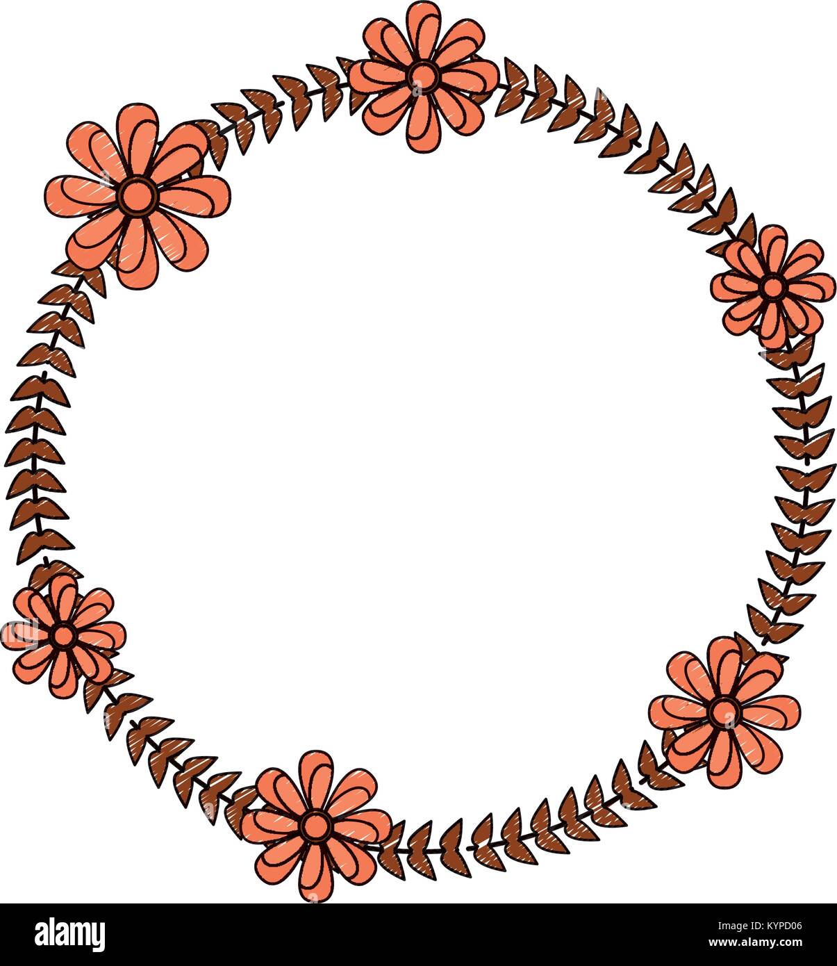 flower crown emblem icon image Stock Vector Image & Art - Alamy