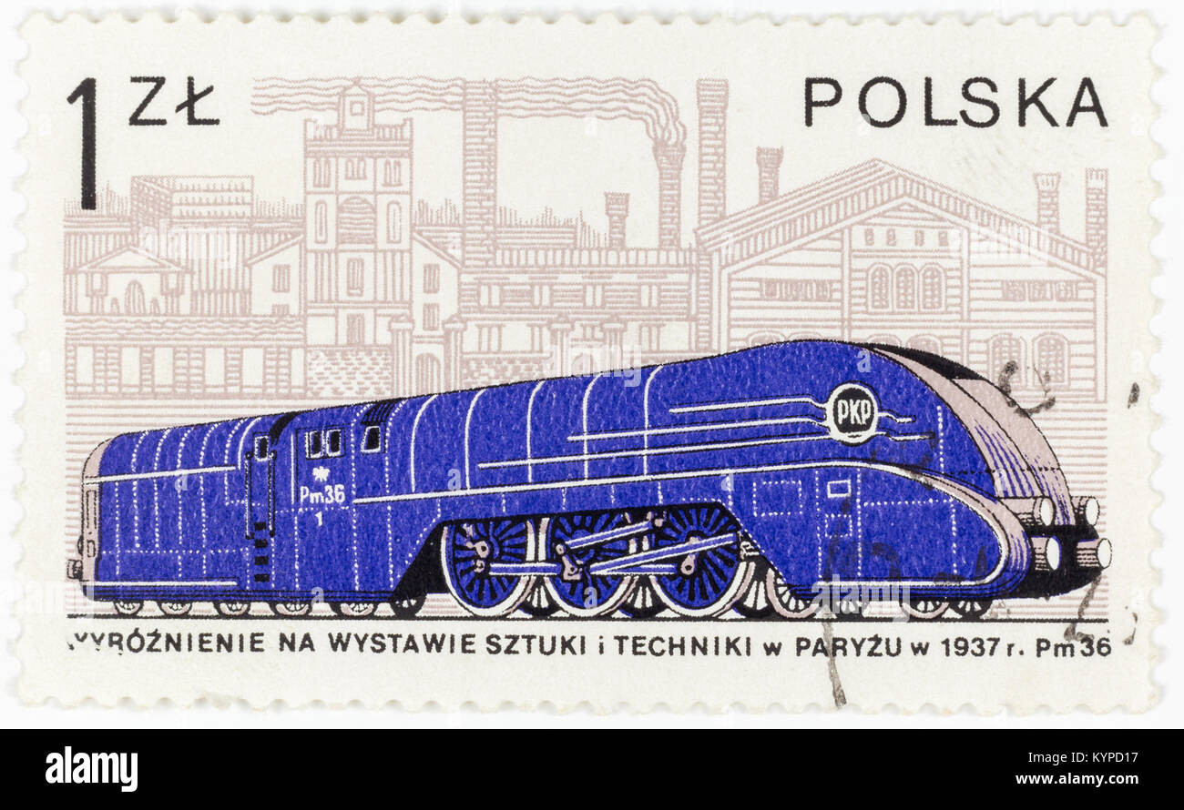 POLAND - CIRCA 1978: A postage stamp printed in Poland shows the old ...