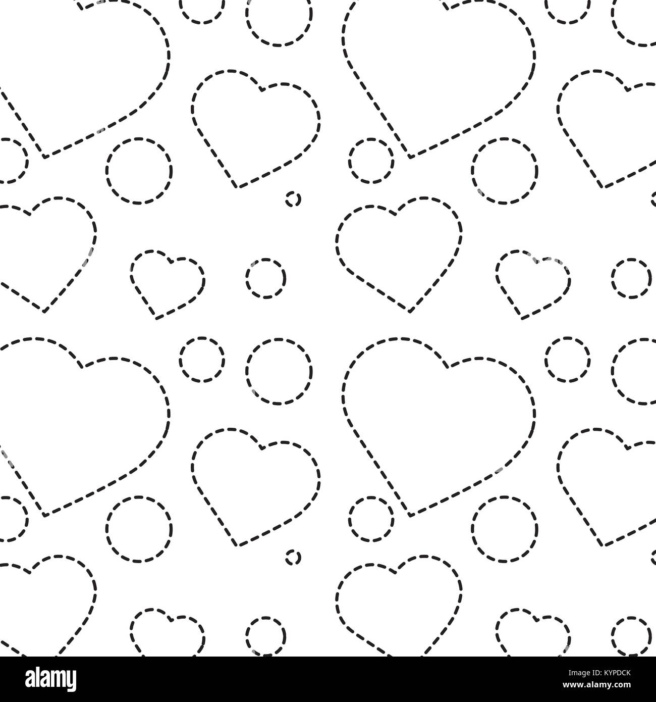 romantic heart love pattern image Stock Vector Image & Art - Alamy