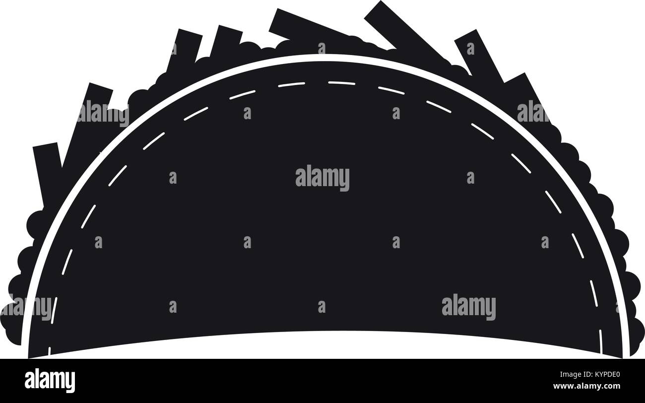 Isolated taco silhouette Stock Vector Image & Art - Alamy