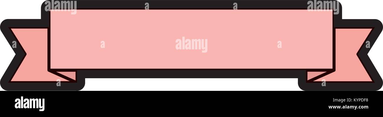 ribbon banner decoration ornament icon Stock Vector Image & Art - Alamy