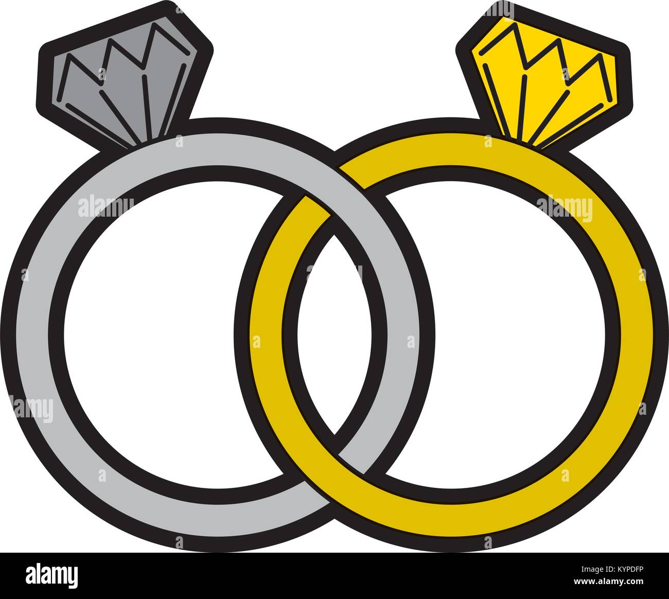 wedding rings jewelry diamonds unity Stock Vector Image & Art - Alamy