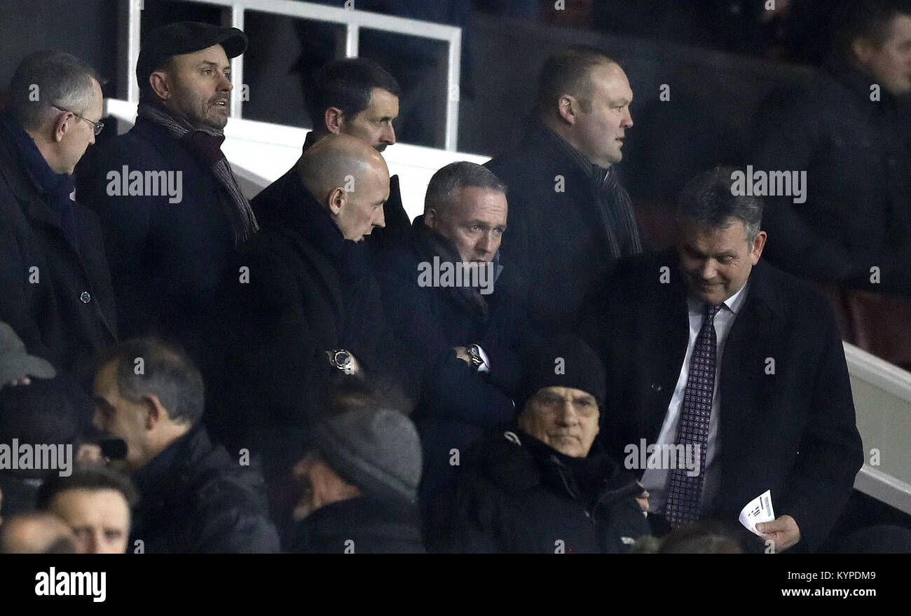 New Stoke City manager Paul Lambert speaks to Stoke City's Vice ...