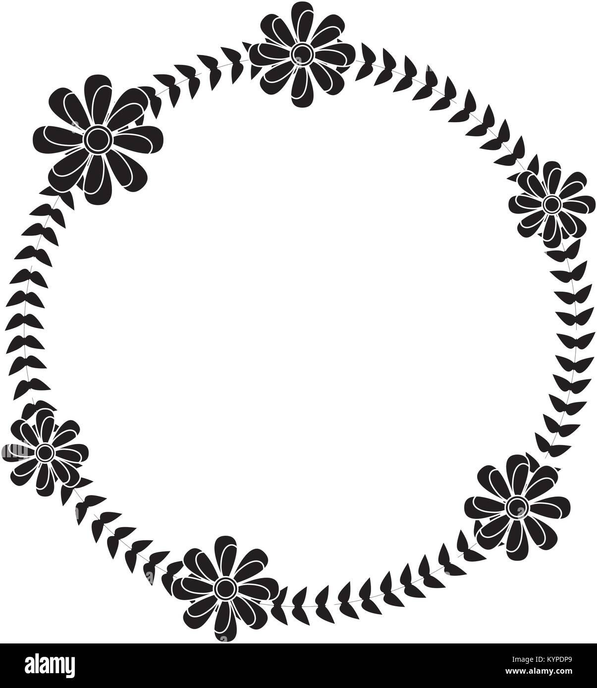flower crown emblem icon image Stock Vector Image & Art - Alamy