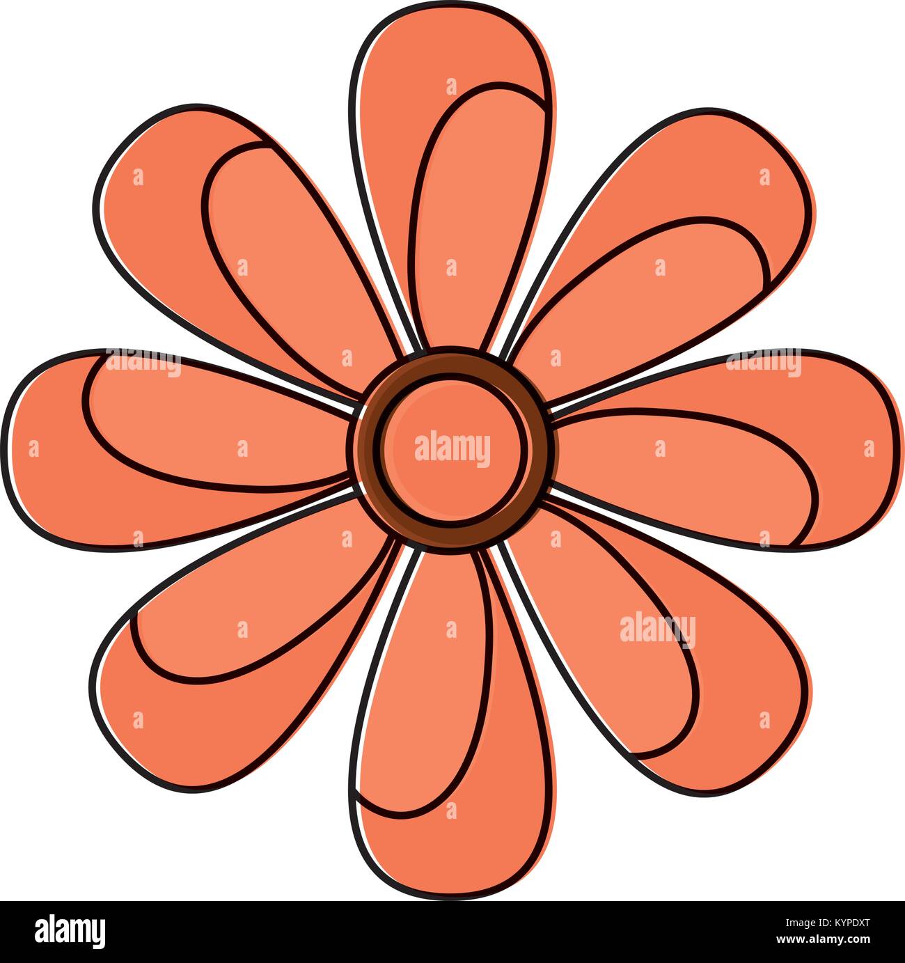 flower topview icon image Stock Vector Image & Art - Alamy
