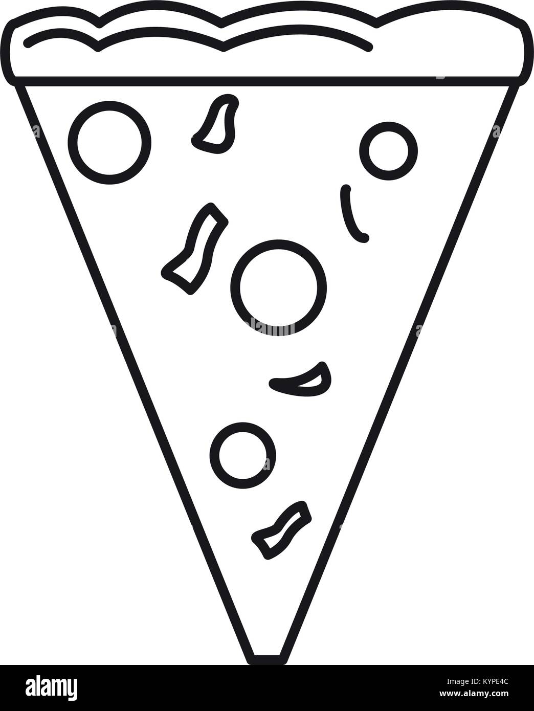 American pizza slice Stock Vector Images - Alamy