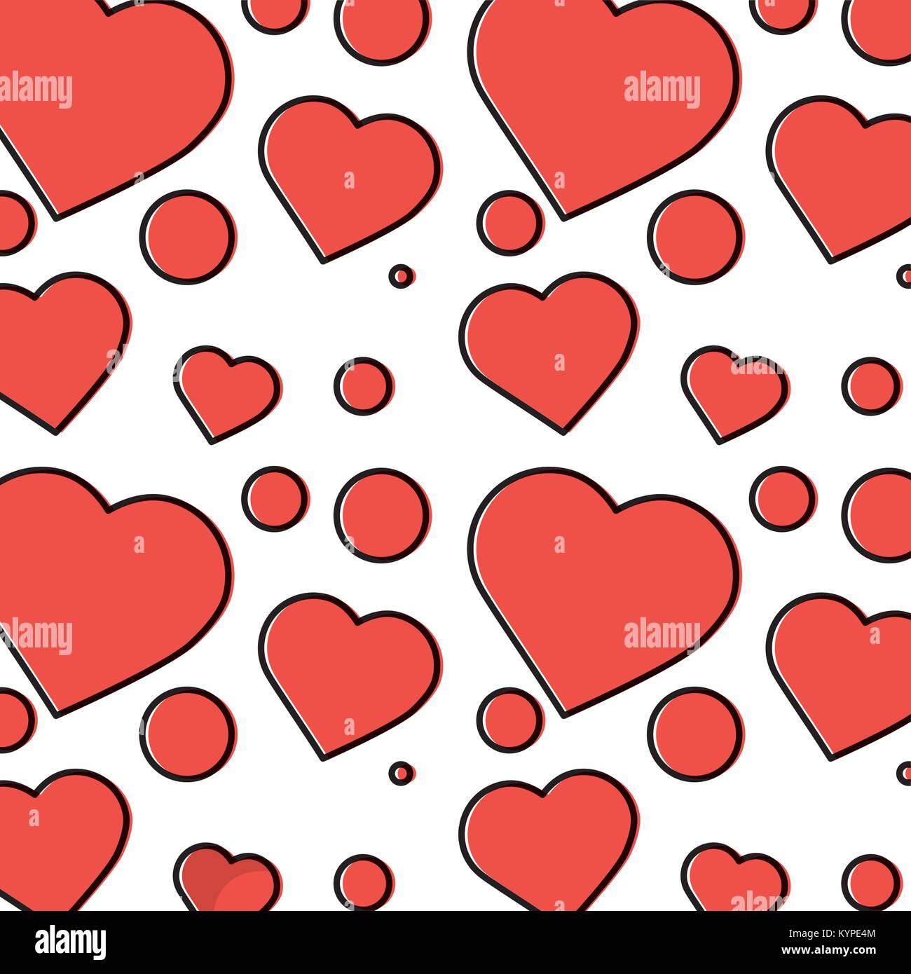 heart cartoon pattern image Stock Vector Image & Art - Alamy
