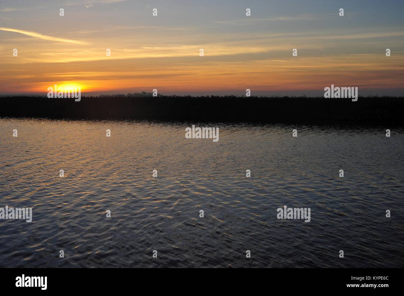 Sunrise over the Baltic Sea in spring Stock Photo - Alamy