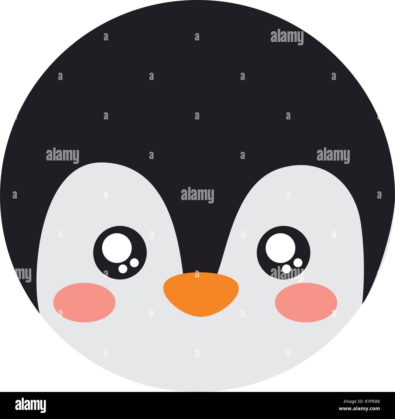 Cute Penguin Face Cartoon High Resolution Stock Photography and Images ...