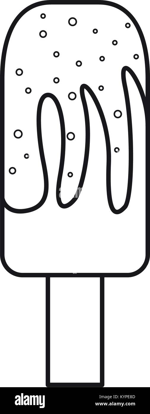 Isolated popsicle outline Stock Vector Image & Art - Alamy